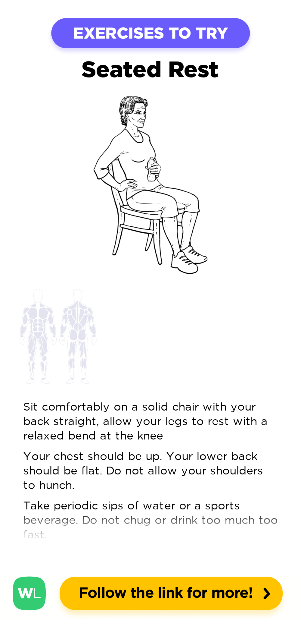 Seated Rest / Water Break – WorkoutLabs Exercise Guide