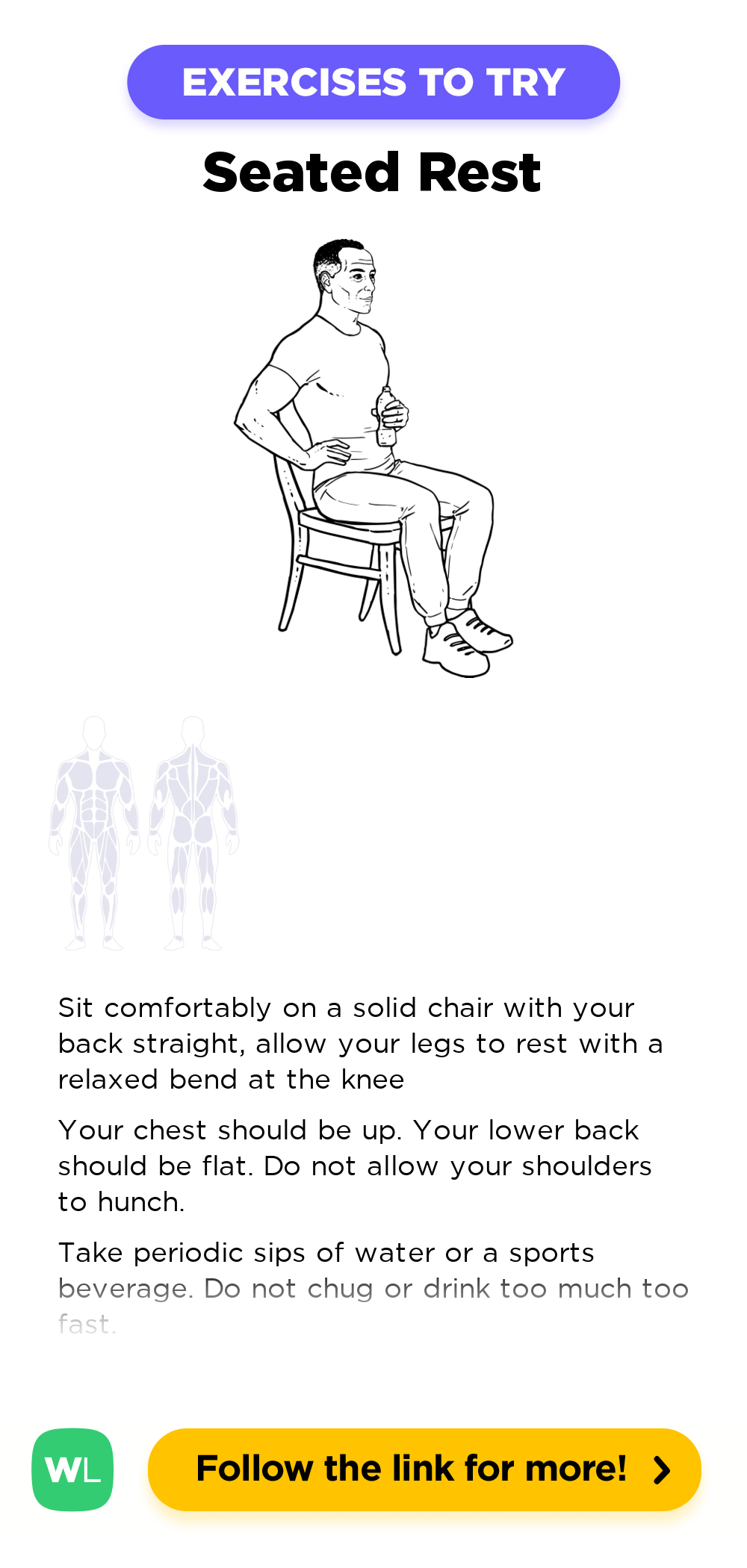 Seated Rest / Water Break – WorkoutLabs Exercise Guide