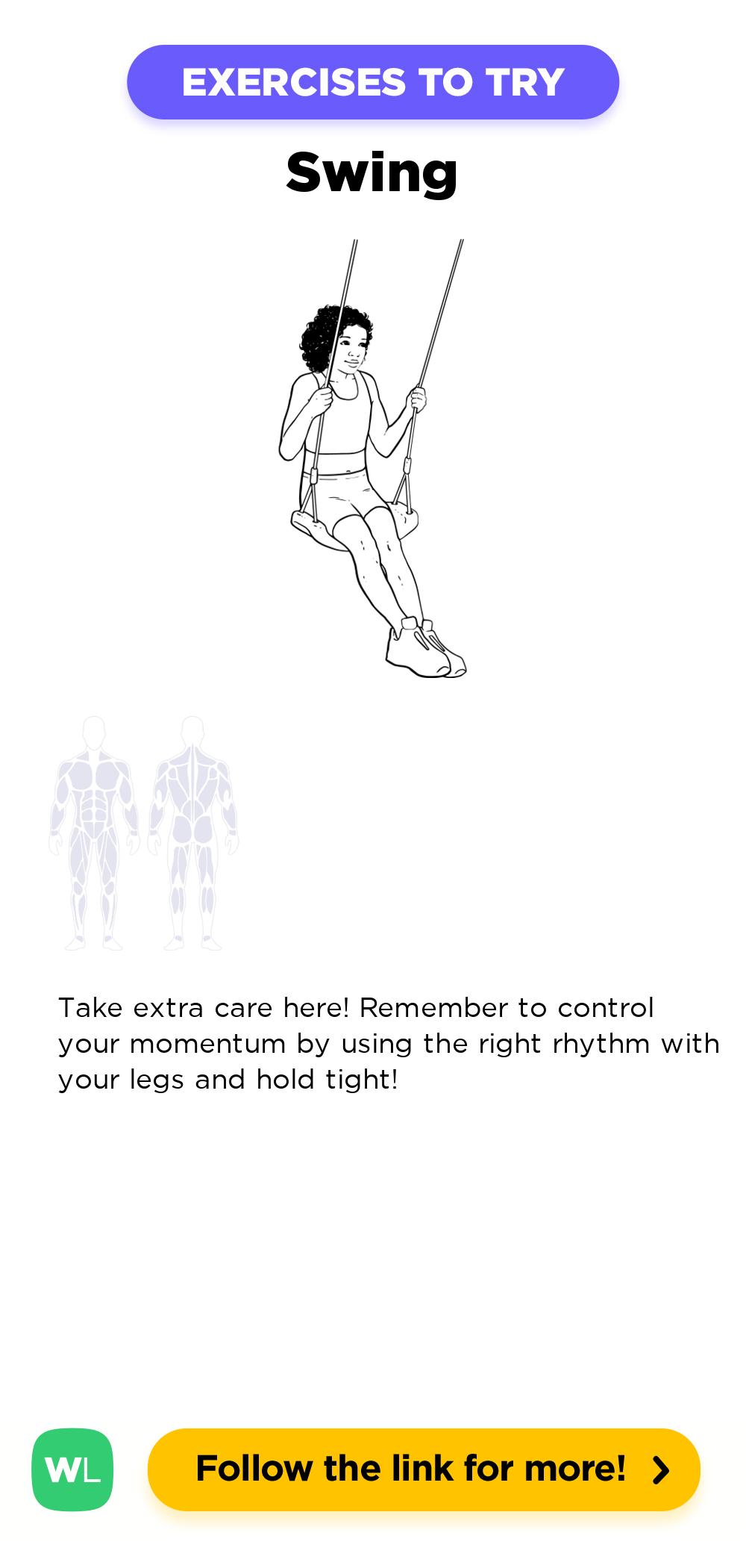 Playground - Swing / Swings – WorkoutLabs Exercise Guide