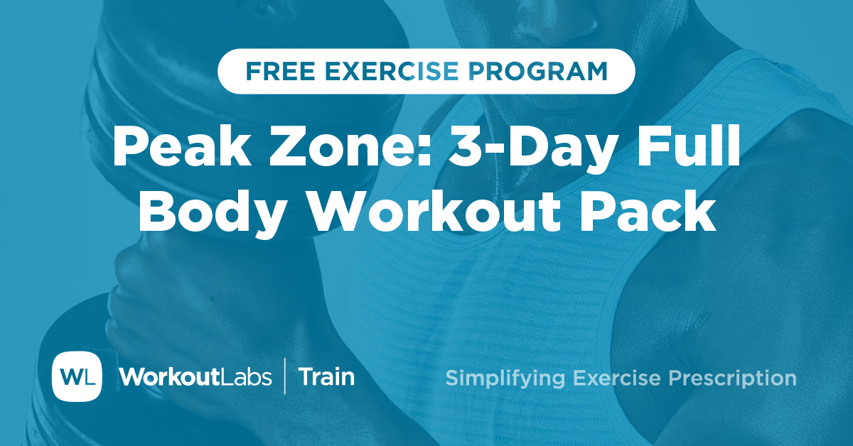 Peak Zone: 3-Day Full Body Workout Pack