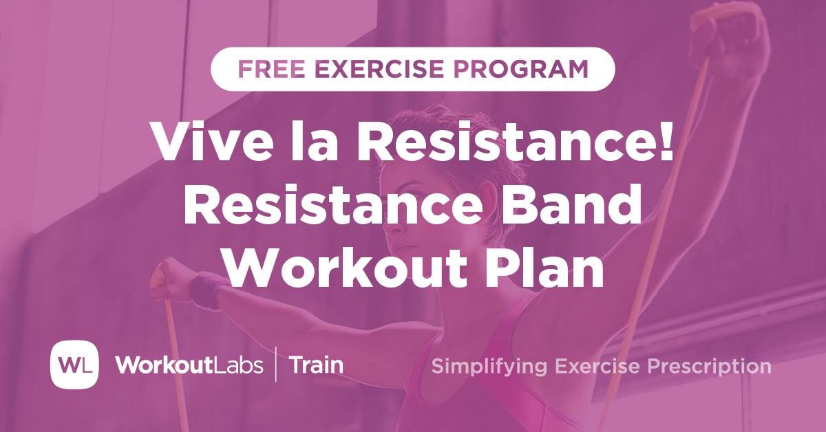 Vive la Resistance! Resistance Band Workout Plan