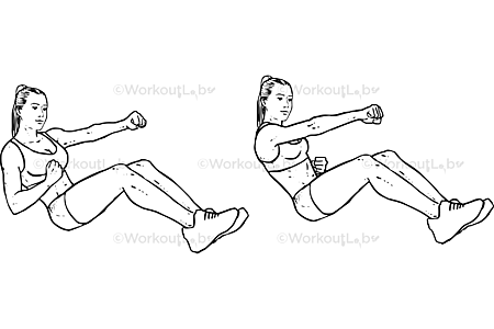 Seated Punches – WorkoutLabs Exercise Guide