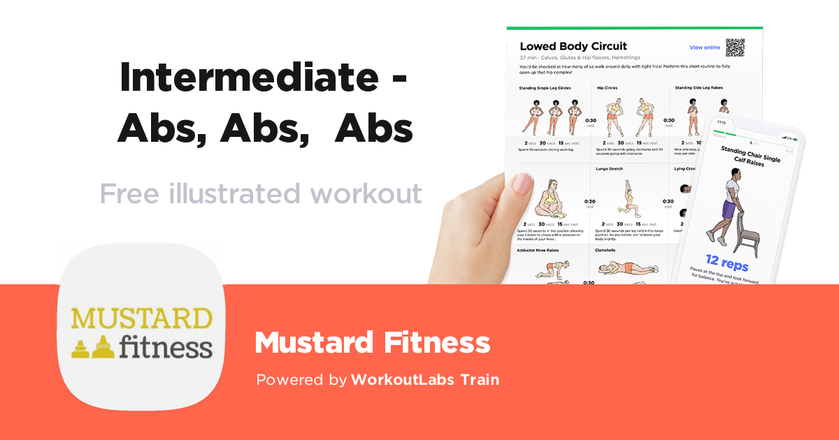 Intermediate - Abs, Abs, & Abs – Mustard Fitness