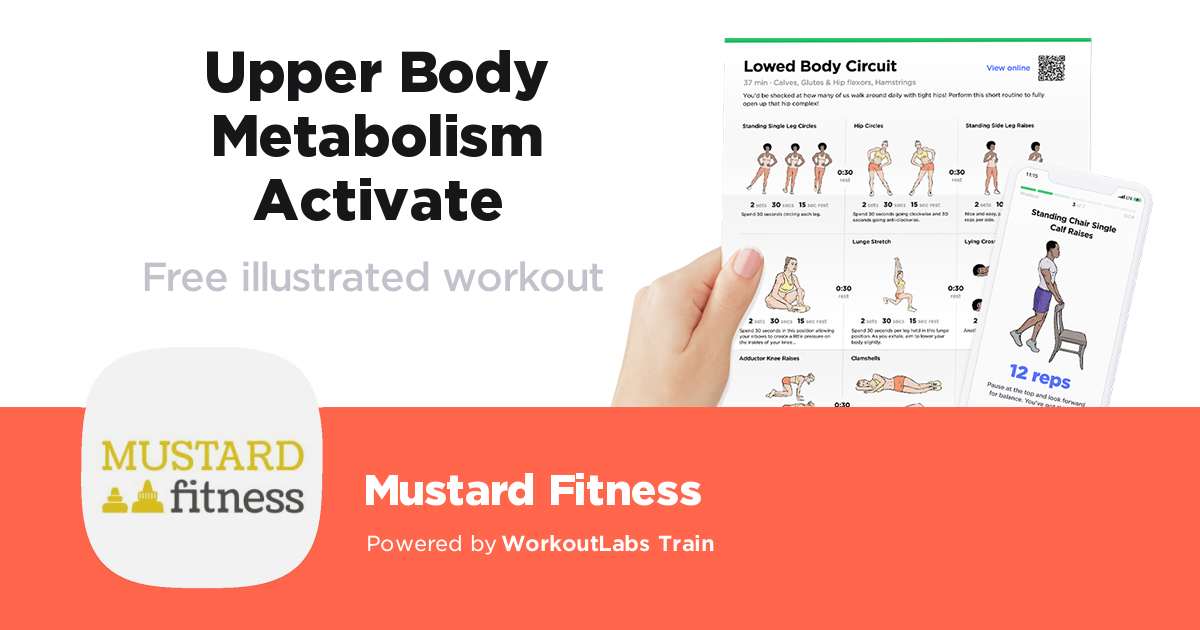🌅 Upper Body Metabolism Activate – Mustard Fitness