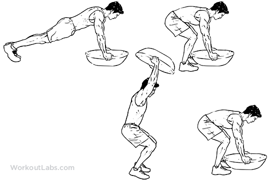 Bosu Ball Burpees | WorkoutLabs