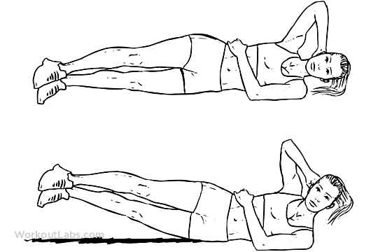 Double Side Jackknife | Illustrated Exercise guide - WorkoutLabs