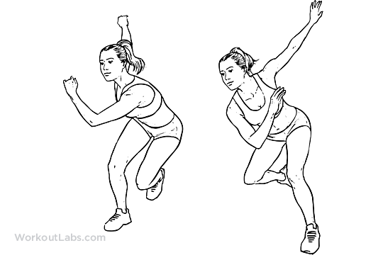 Skaters | Illustrated Exercise guide - WorkoutLabs