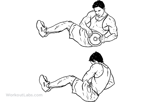 Weighted Russian / Mason Twists | WorkoutLabs